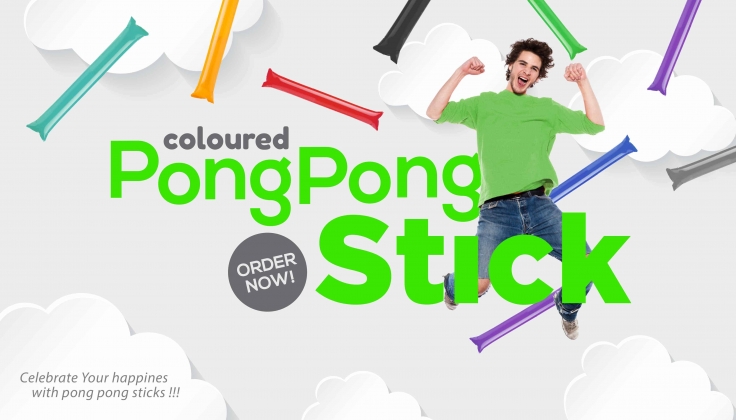 Custom Print Inflatable Pong Pong Sticks Supplier in Malaysia